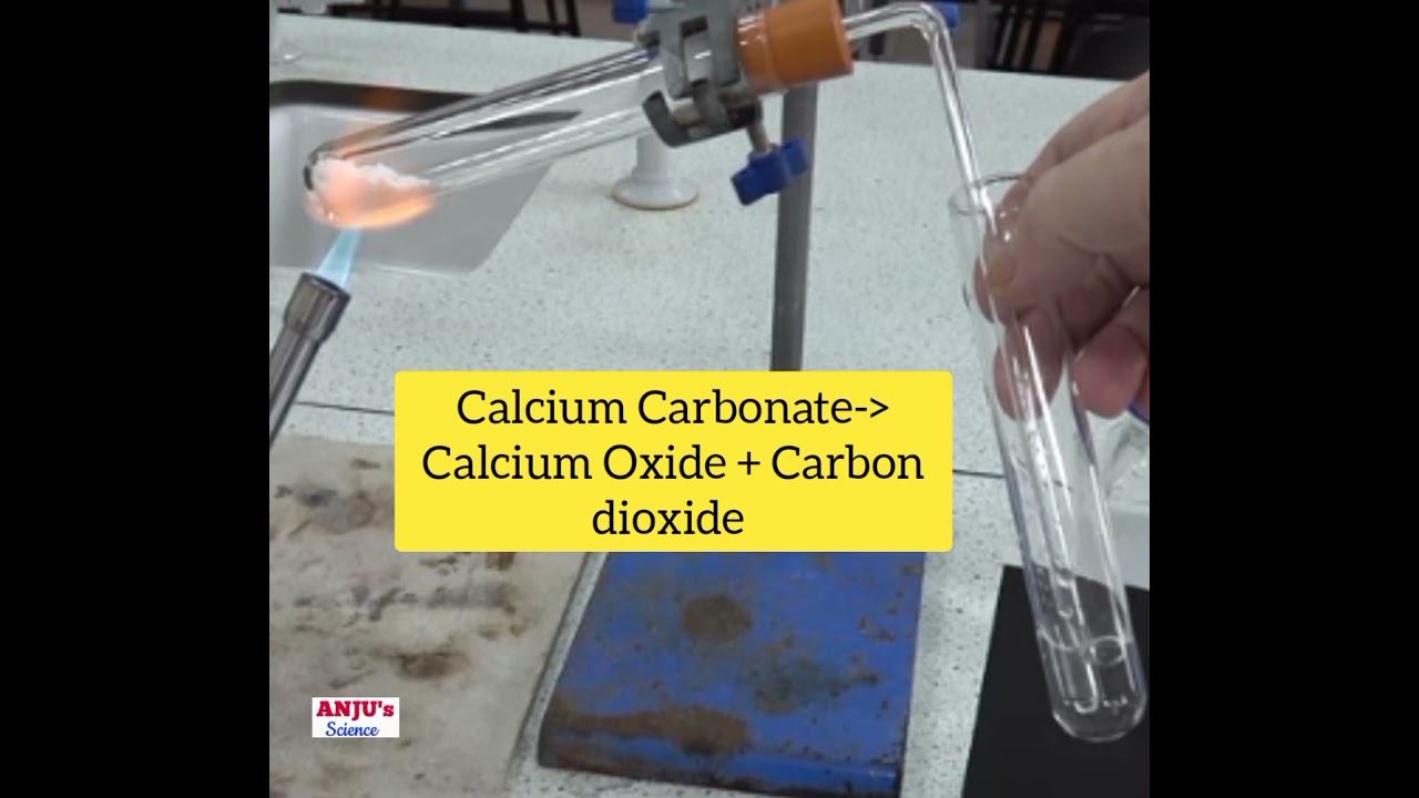 Decomposition of Calcium Carbonate Class 10 Chapter 1 Science - YouTube