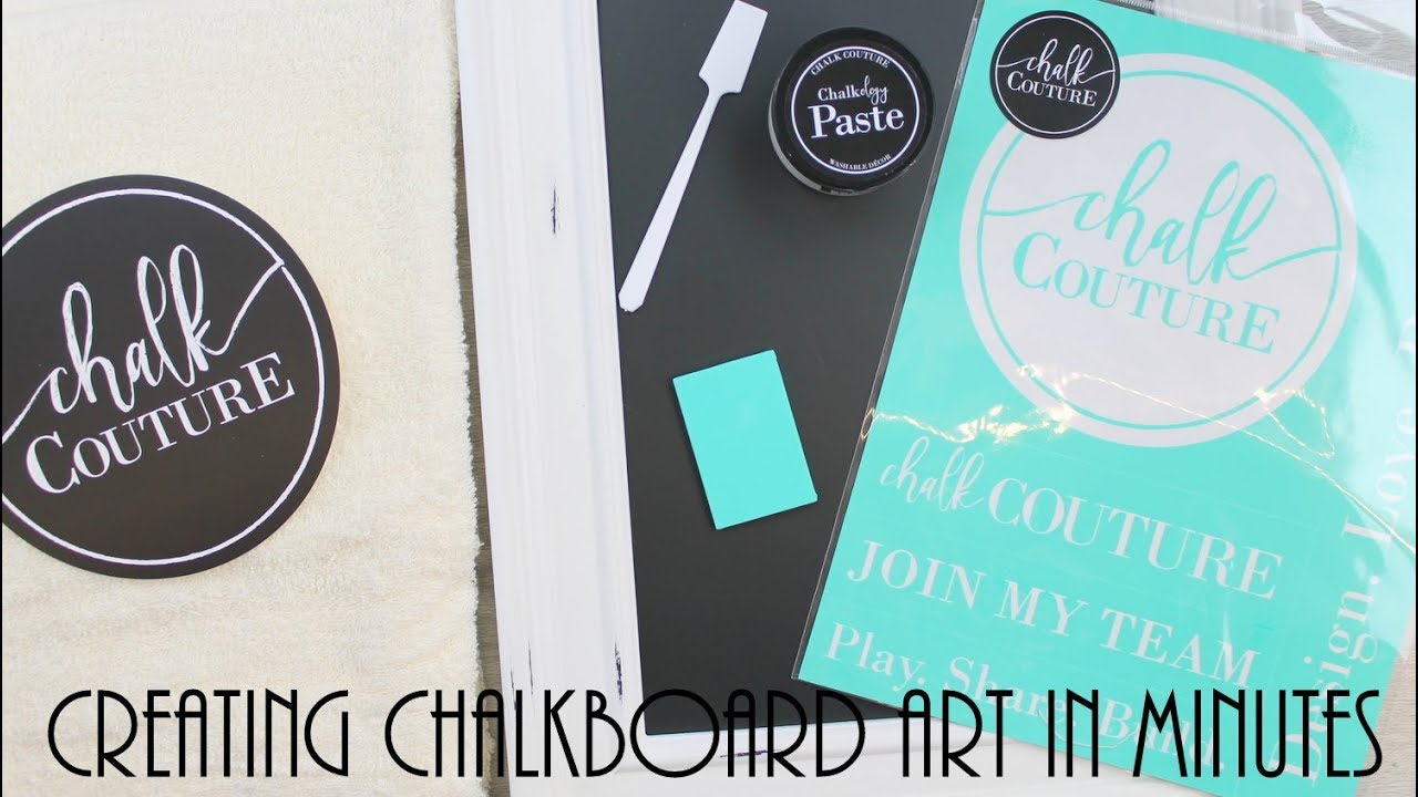 Chalk Couture Basics: Making Chalkboard Art - YouTube