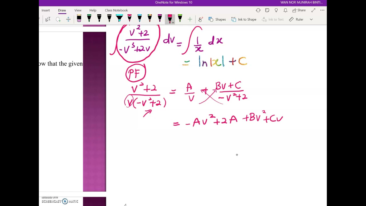 Chapter 1 Homogeneous Equation Part 2 - YouTube