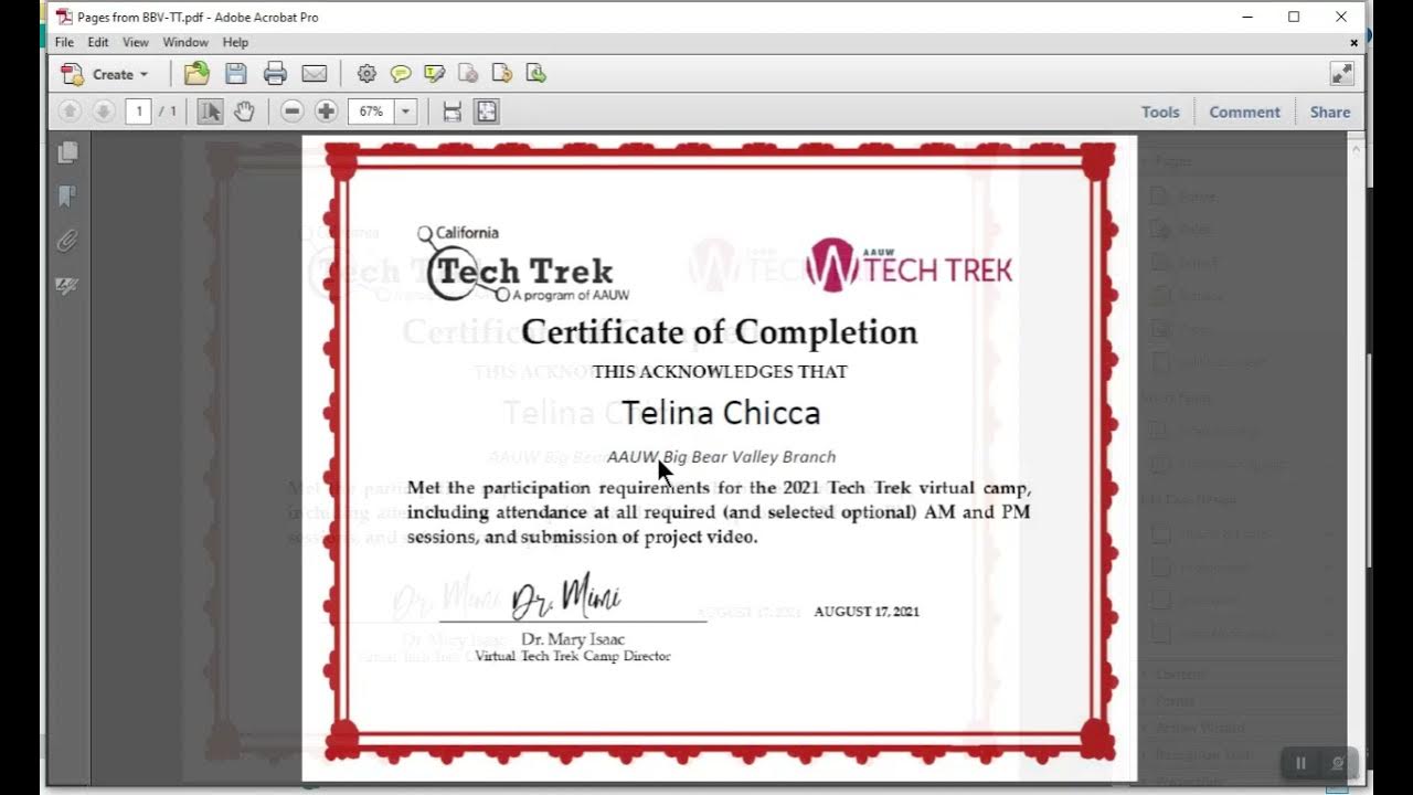 How-to Create Certificates using Mail Merge Part 1 - YouTube