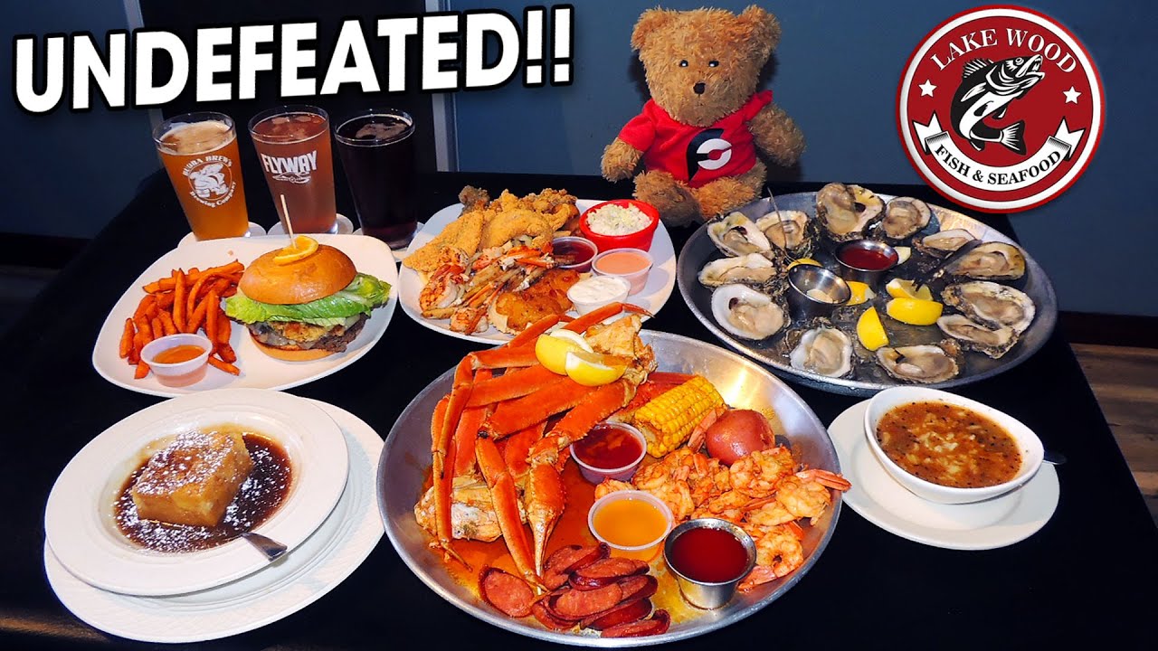 Seafood Overload Challenge w/ Crab Boil, Fried Fish, and Oysters in ...