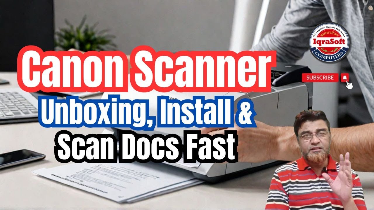 Canon Fast Scanner Unboxing, Install & Scan Documents #scanner - YouTube