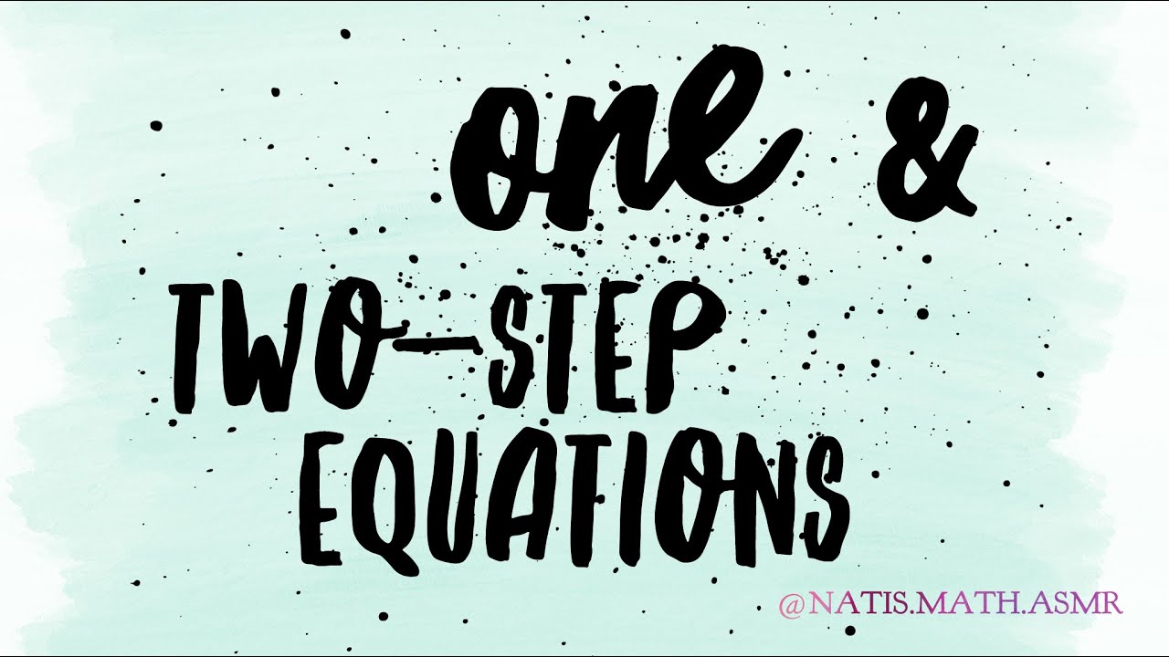 One And Two Step Equations Practice YouTube