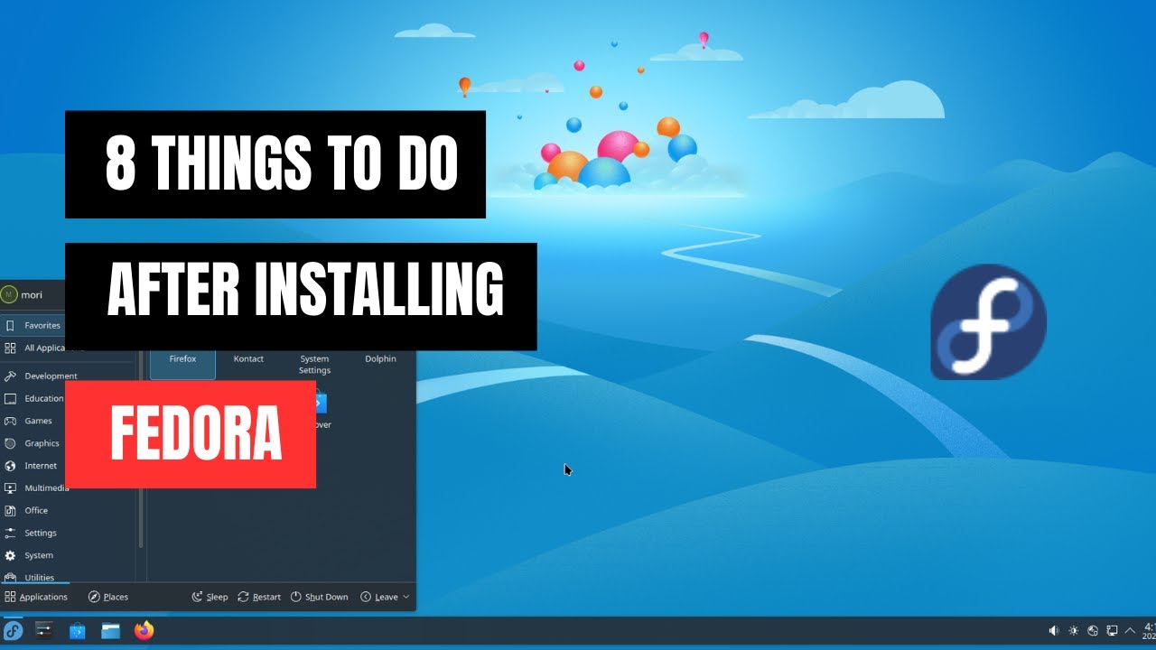 8 Things to Do After Installing Fedora 41 - YouTube