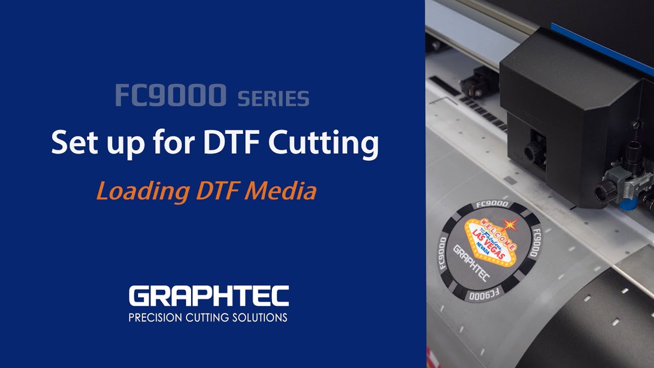 Graphtec FC9000 Cutting DTF Media - YouTube