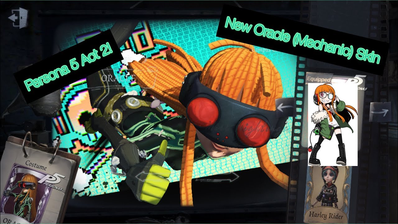 [Identity V x Persona] New Oracle/Futaba (Mechanic) Skin Gameplay - YouTube