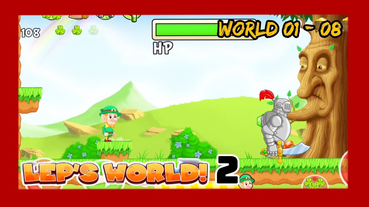 Lep's World 2- World 01 Nível 08 Gameplay 4K 30Fps (World 01-08) - YouTube