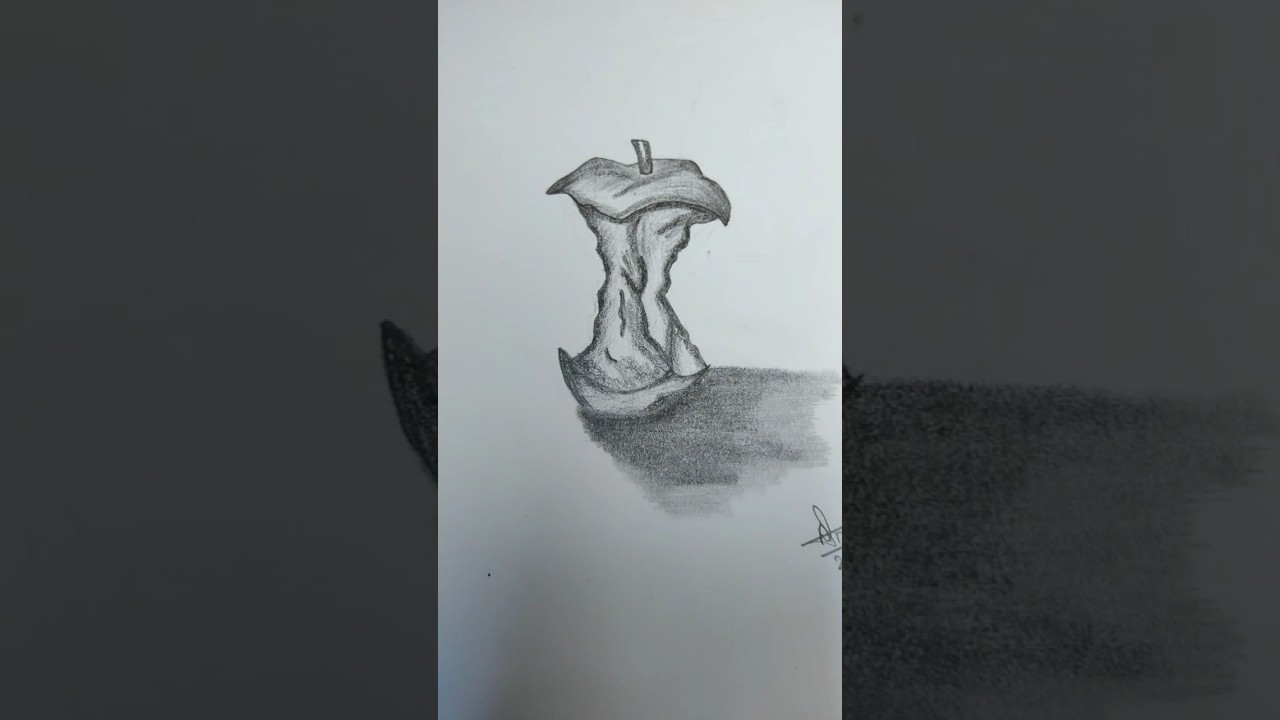 apple core drawing sketch #like #shorts 🙂💯 - YouTube