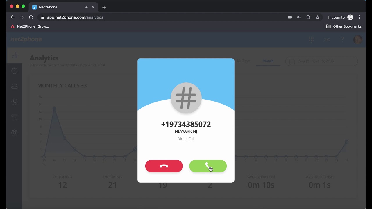 Net2phone Making and receiving calls - YouTube