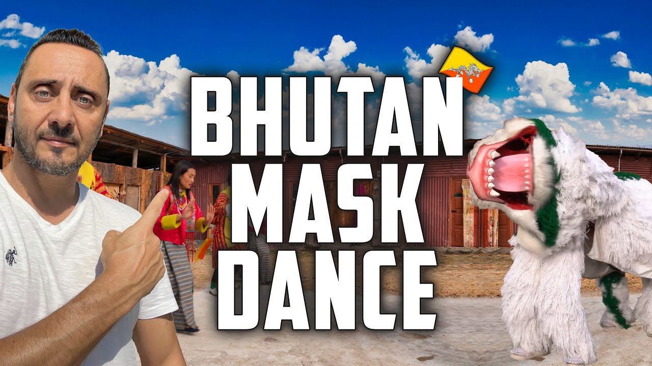 EXPLORING Traditional Mask Dances of Bhutan | Tshechu in Bhutan - YouTube