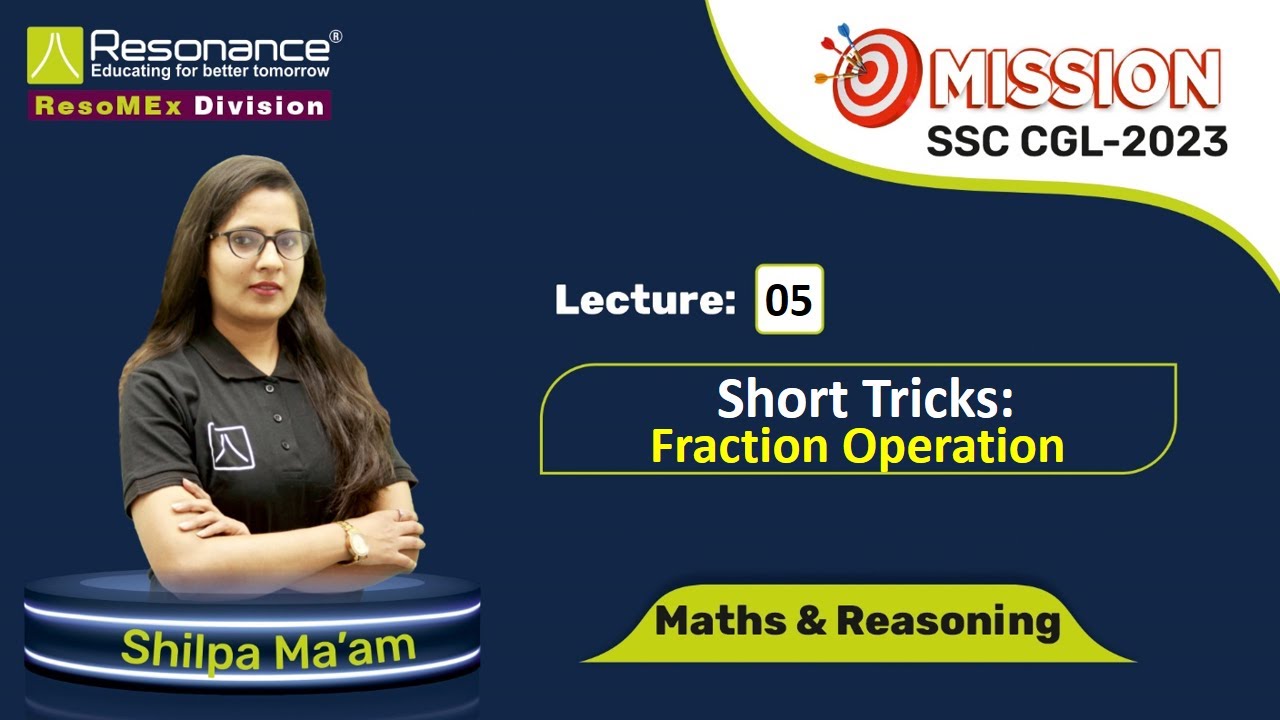 Short Tricks | Fraction Operation | Maths for SSC CGL| - YouTube