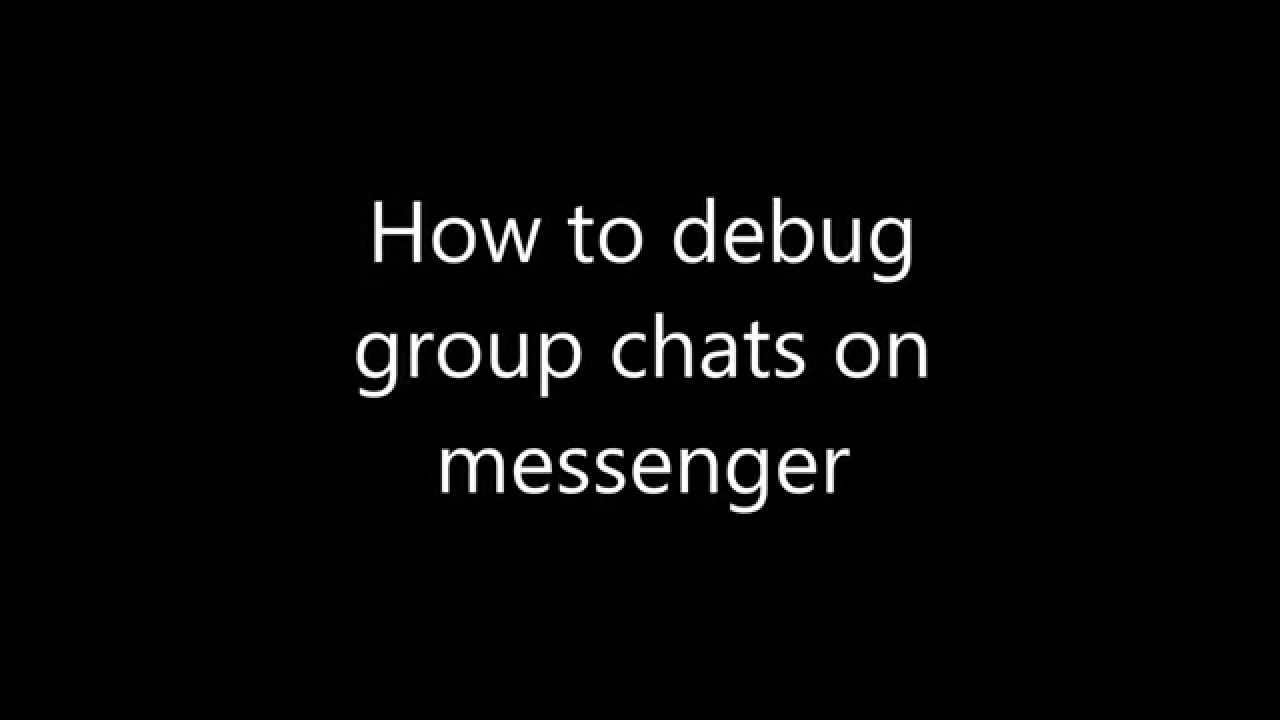 How to fix group chat messenger bug - YouTube
