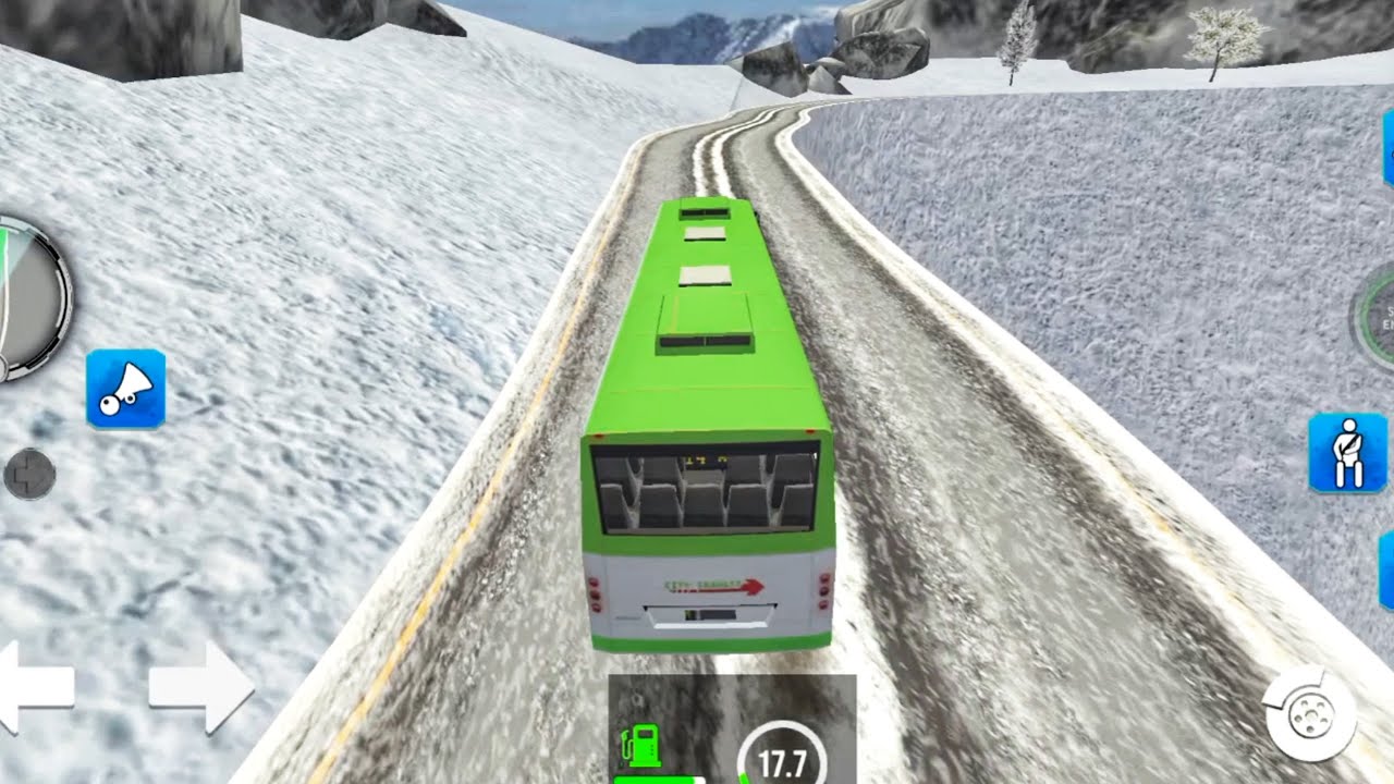 Bus Simulator Snow Game | बस कार्टून गाड़ी गेम | Real Driver Bus Gadi ...