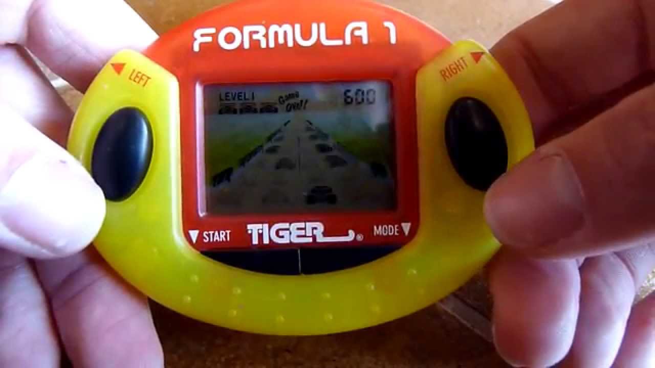 LCD Spiel Game - TIGER ELECTRONICS - FORMULA 1 - YouTube