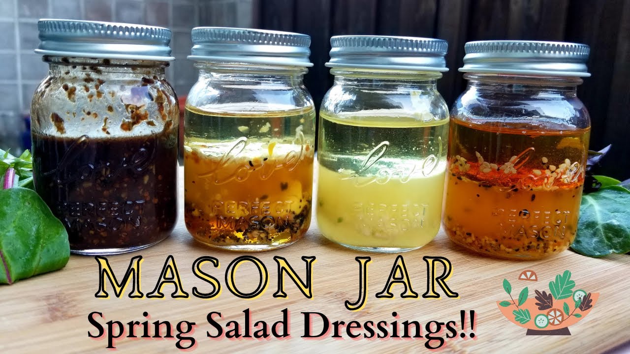 4 DIY SALAD DRESSING RECIPES FOR SPRING - YouTube
