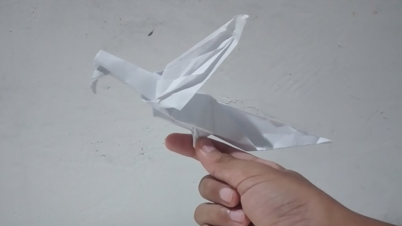 como fazer papagaio de papel (papagaio origami) - YouTube