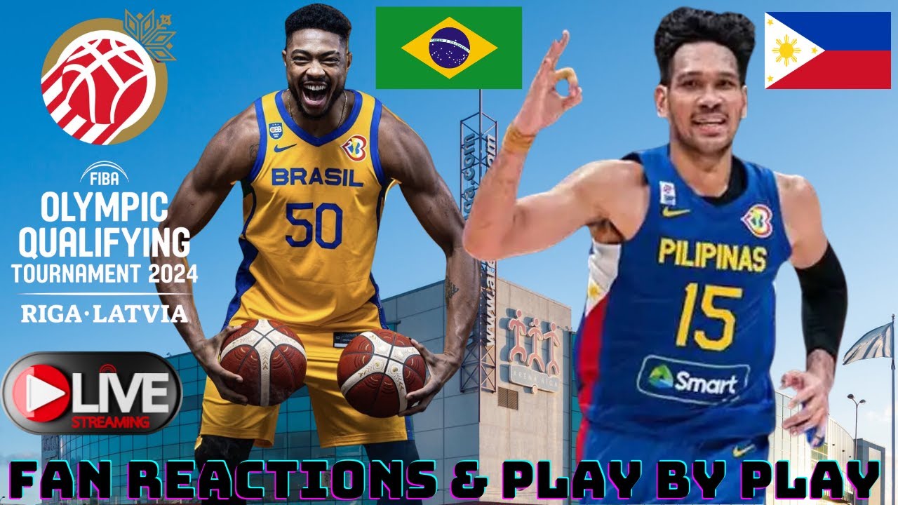 Brazil vs Gilas Philippines I FIBA OQT Riga Latvia Live I Fan Reactions ...