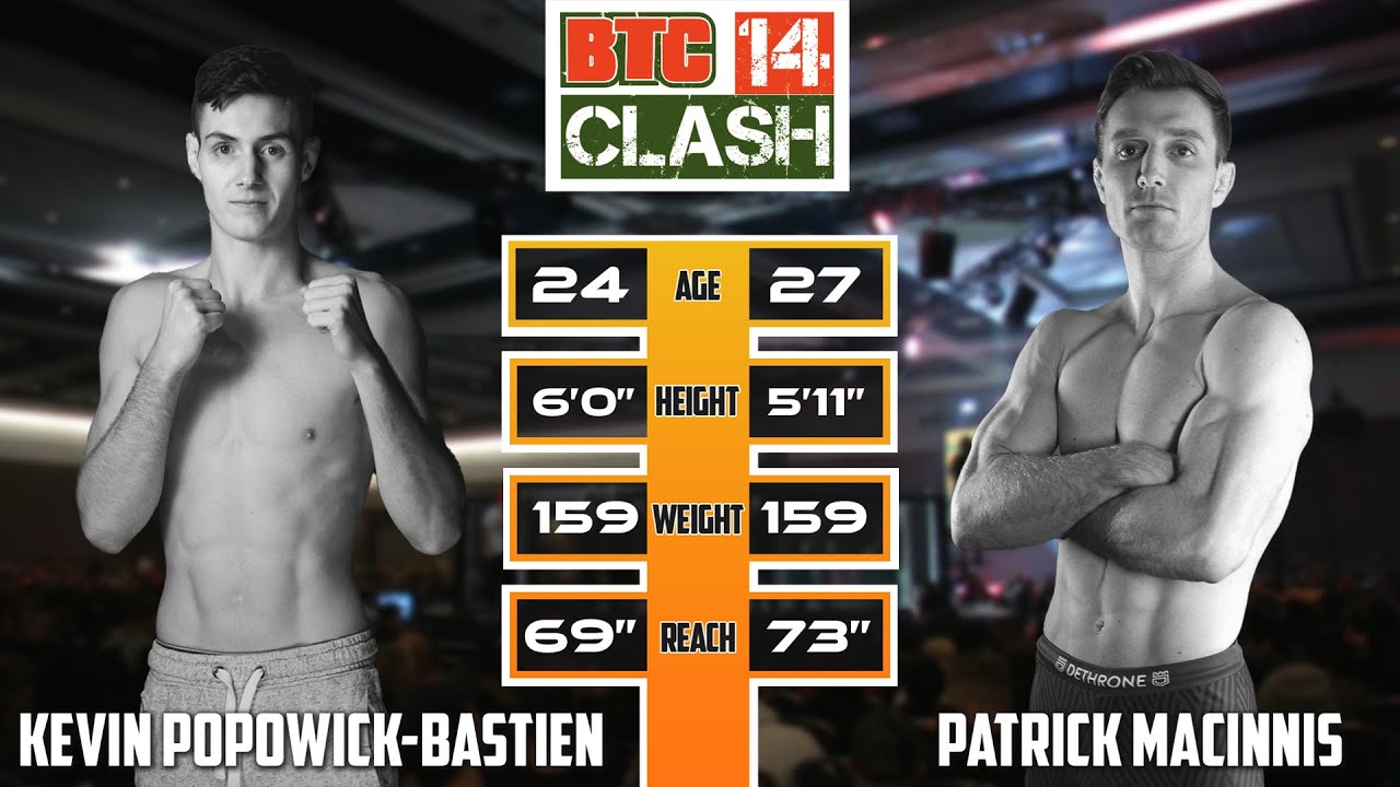 Kevin Popowick-Bastien VS Patrick MacInnis | FULL FIGHT | BTC 14: Clash ...