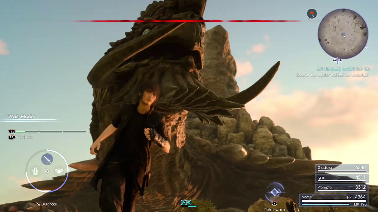 FINAL FANTASY XV Level 99 Adamantoise First Encounter RUN AWAY! - YouTube