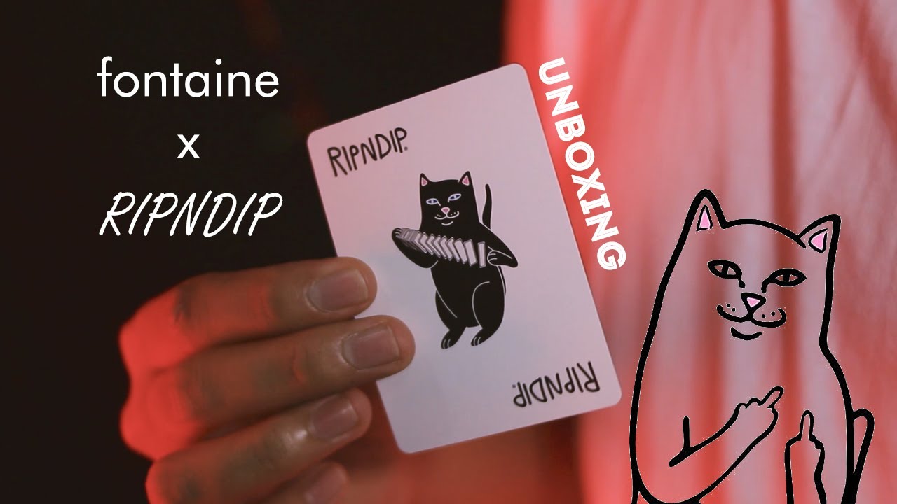 FONTAINE X RIPNDIP UNBOXING CARDISTRY INDONESIA - YouTube