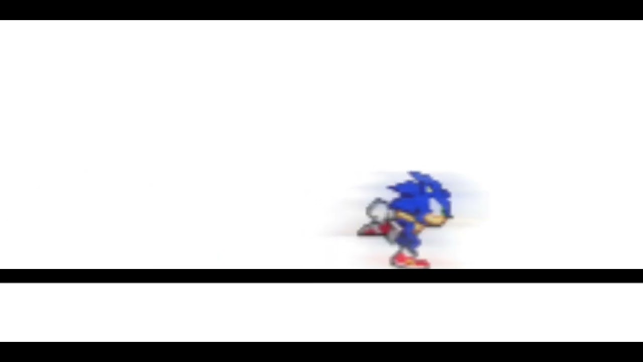 Sonic sprite animation test - YouTube