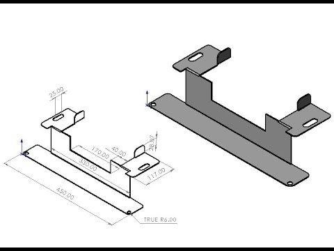 ☑️Solidworks sheet metal basics | How to make sheet metal model in ...