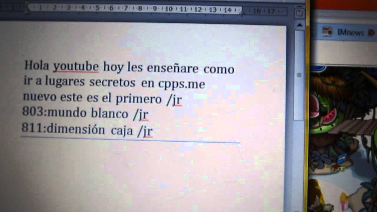 codigos de sitios secretos en cpps.me - YouTube