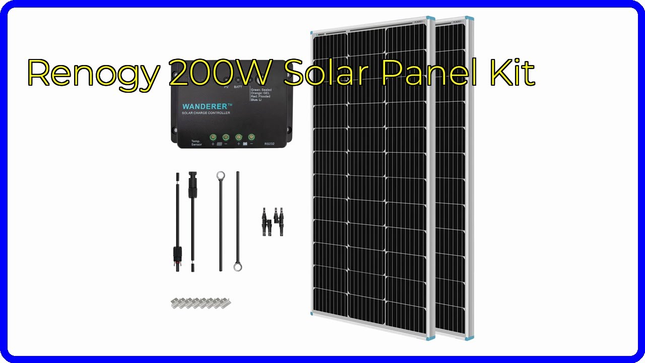 REVIEW (2025): Renogy 200W Solar Panel Kit. ESSENTIAL details. - YouTube