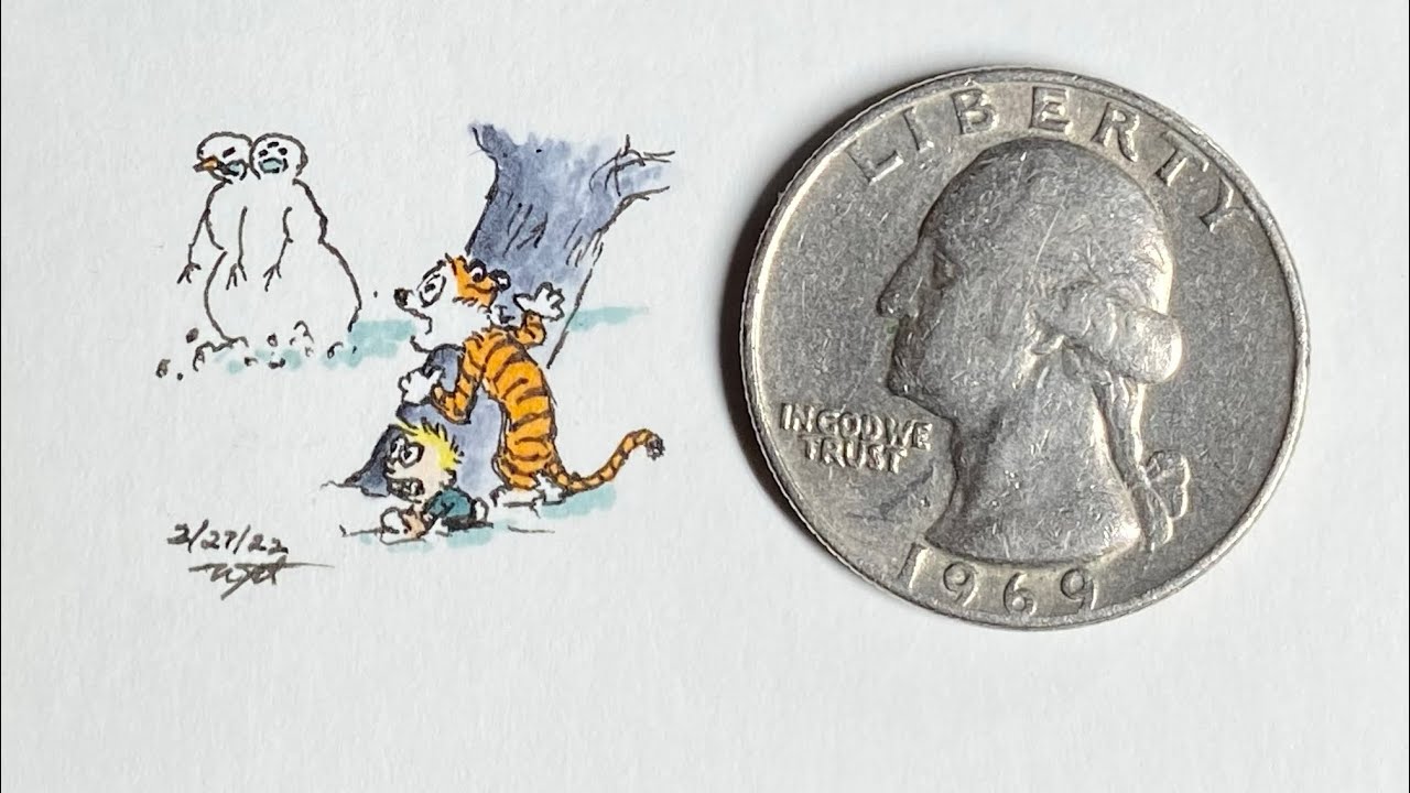 Calvin and Hobbes Snow Goons Micro Drawing - YouTube