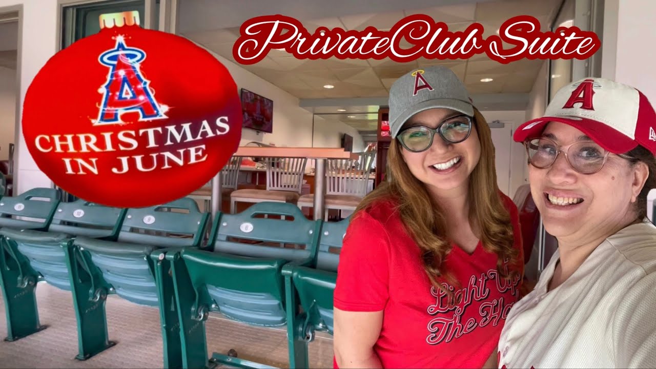 Angels Stadium Club Level Suite, Christmas in June 2023, & My Sister’s ...