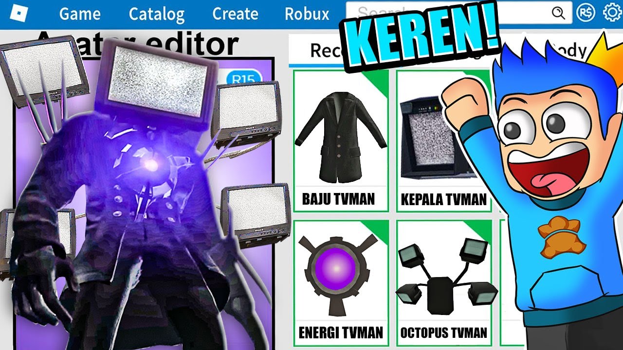 BUAT 5 SKIN AVATAR TITAN TV MAN DI ROBLOX!!! - YouTube