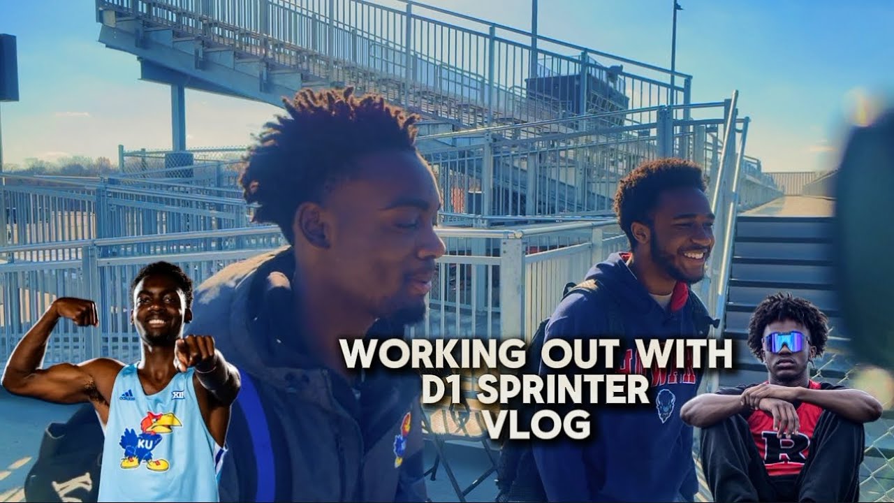 WORKING OUT WITH D1 SPRINTER FROM KU VLOG! - YouTube