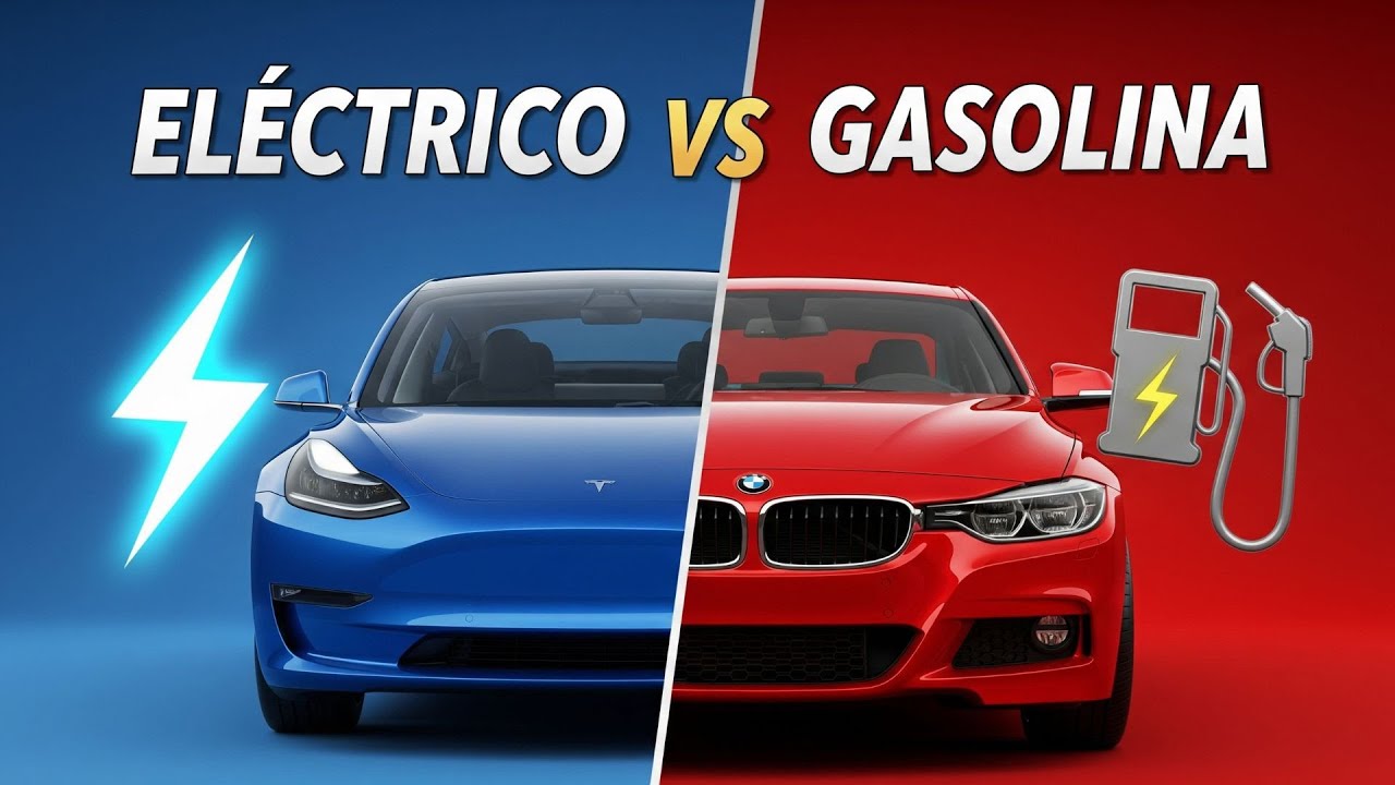 Coche ELÉCTRICO vs GASOLINA en 2025 - Tesla Model 3 vs BMW Serie 3 ...