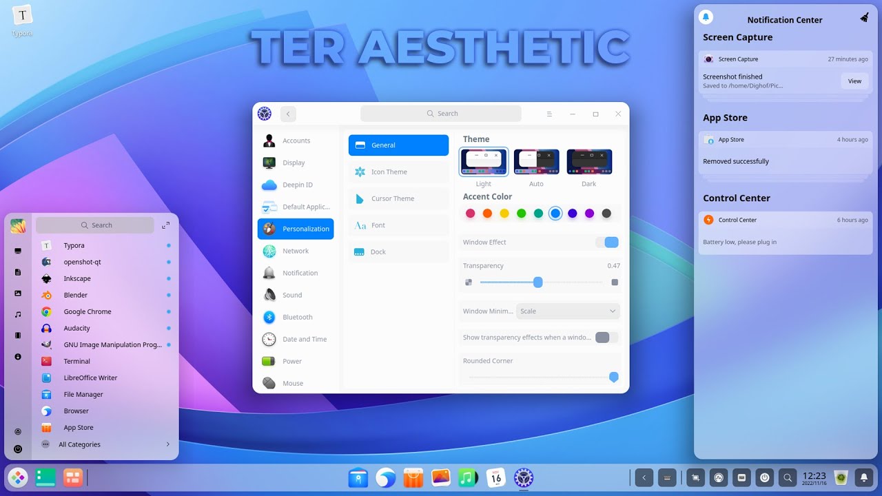WOW! Cobain Linux Paling AESTHETIC Deepin OS 20.7 Dualboot Windows 11 ...