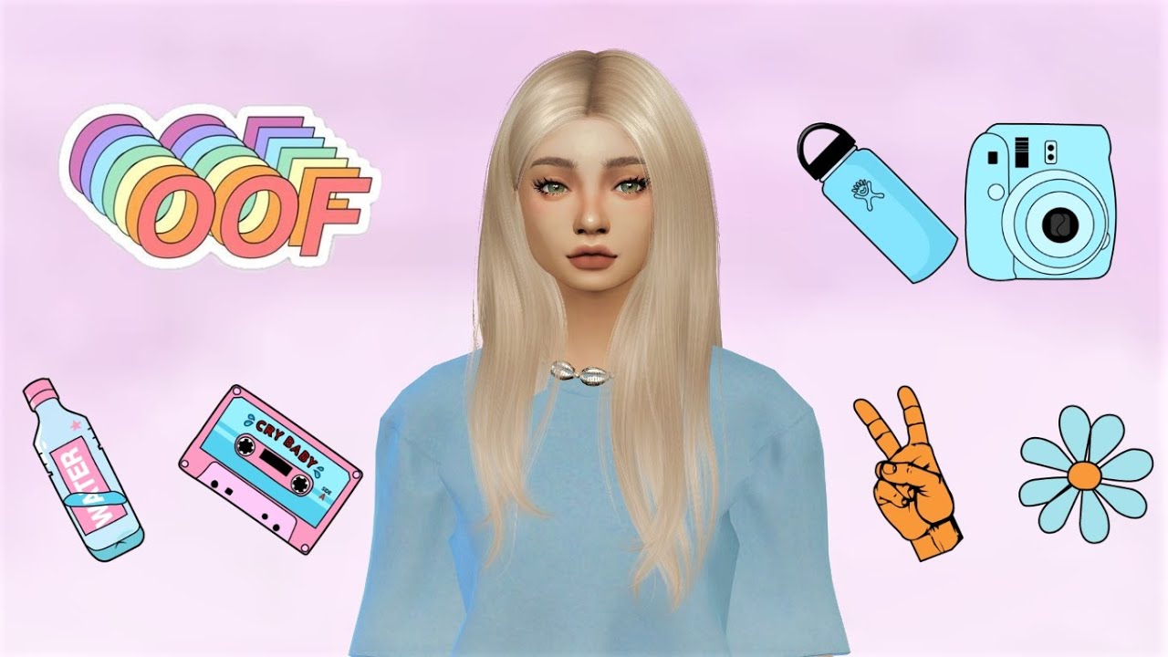 Vsco Girl + Lista de CPS (CC List) │The Sims 4│Create a Sim - YouTube