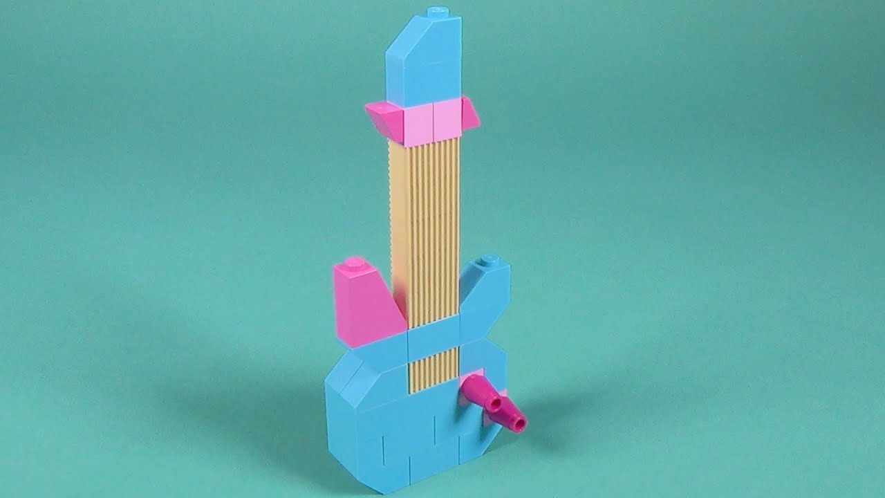 How to Build a Lego Guitar - Lego Guitar Step By Step Procedure - Lego ...