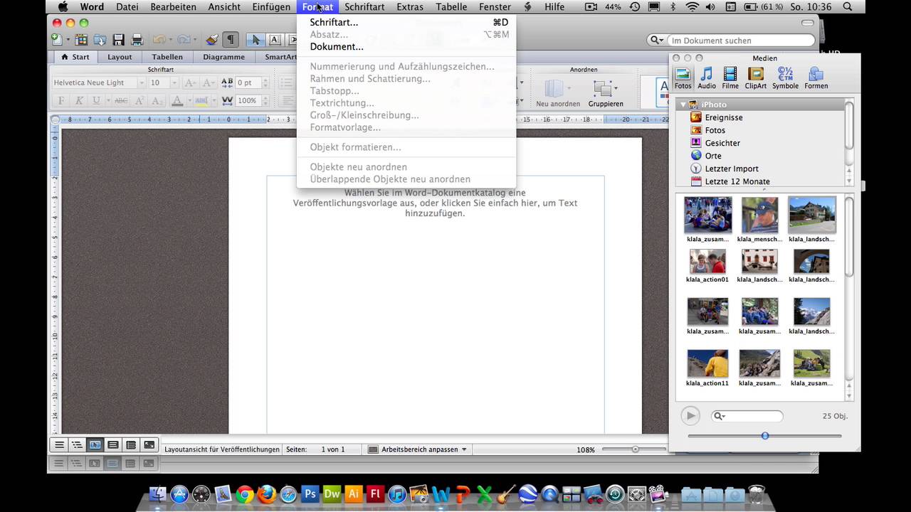 Kurs Microsoft Word 2011 Mac: 102 Veröffentlichungslayout Seite ...