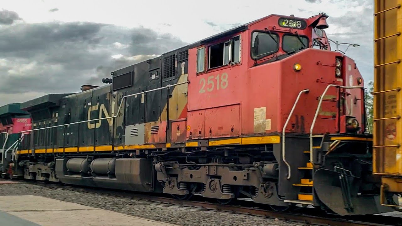 CN #2518 (MUY RARA) EN MÉXICO!! | C44-9WL en Tren Automotriz - YouTube