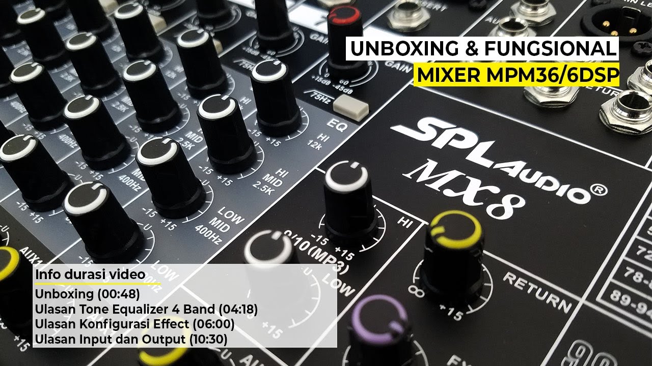 Review Mixing Console SPL Audio MX Series - YouTube
