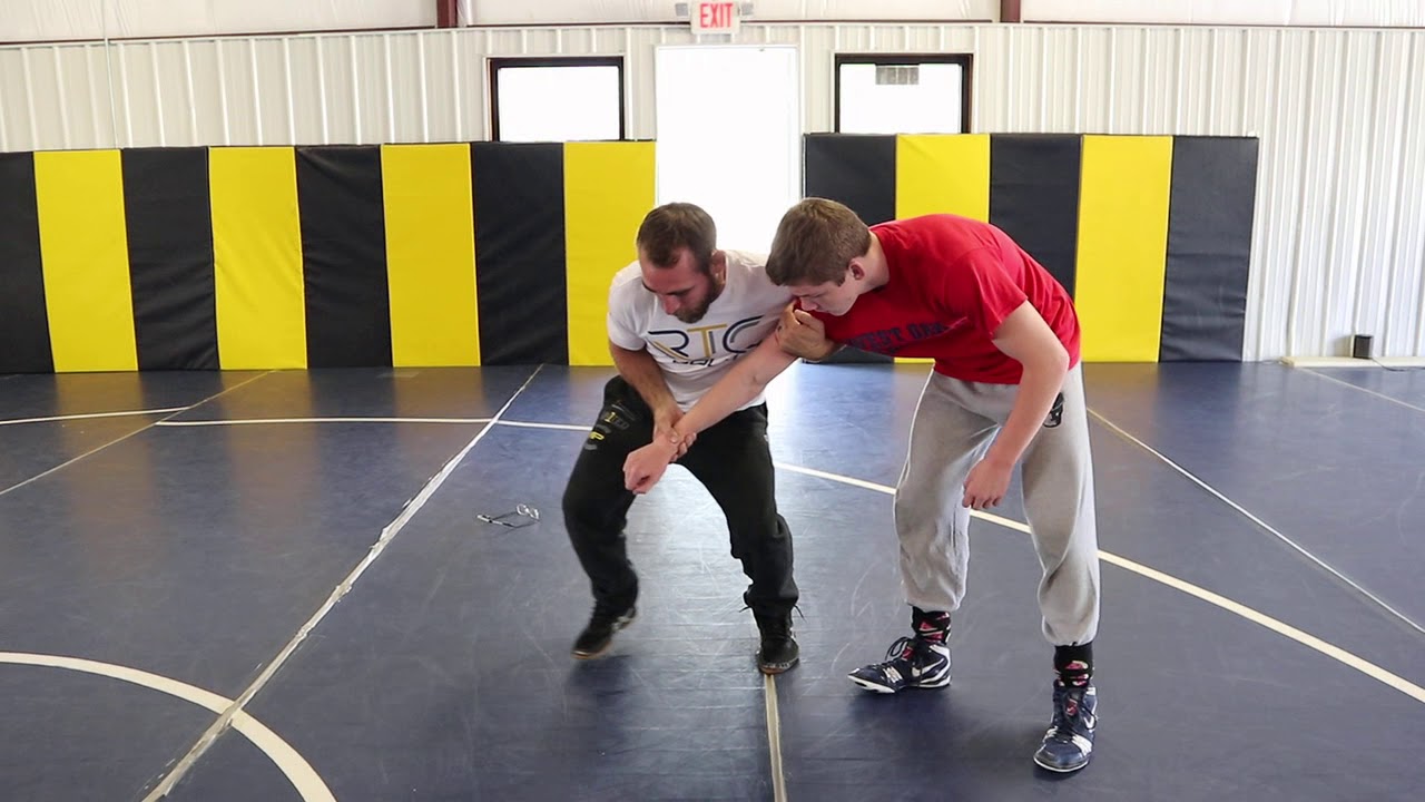 Russian 2 on 1 Tie to Single Leg Attack - Footwork - YouTube