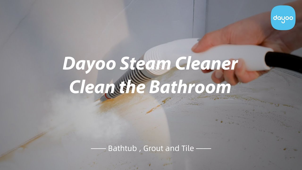 Dayoo Steam Cleaner | Clean the Bathroom | Bathtub| Grout and Tile ...