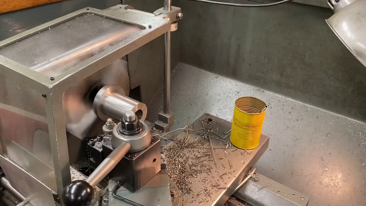 Turning an attachment for a 4R Blockhead spindle - YouTube