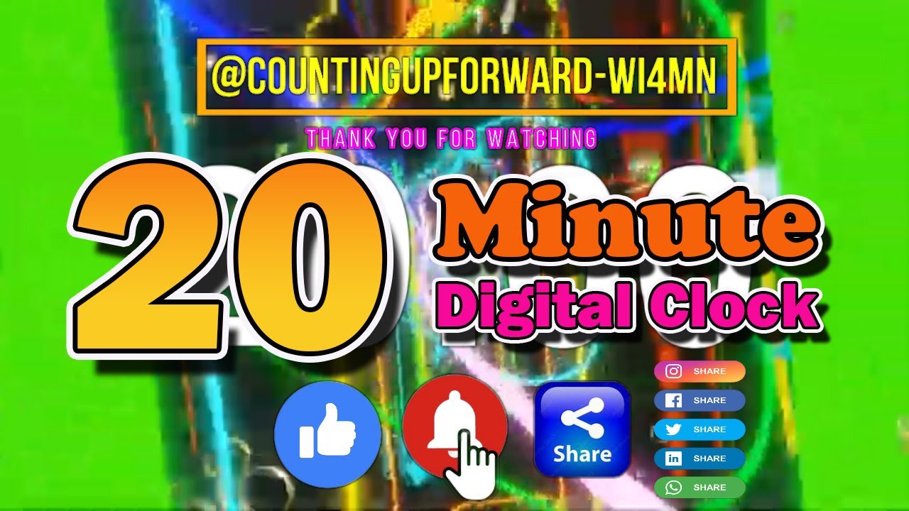 New 20 Minute Digital Clock 4 - YouTube