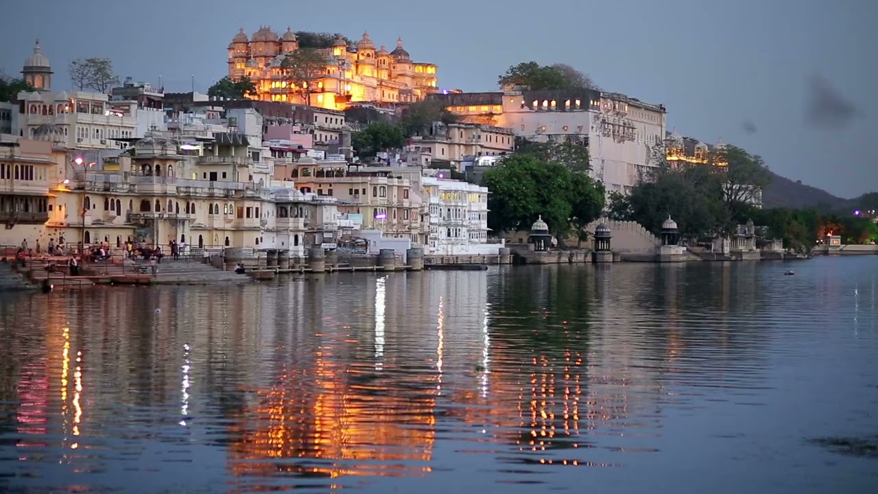 Magnificent view of udaipur rajasthan at night Free Stocks video No ...