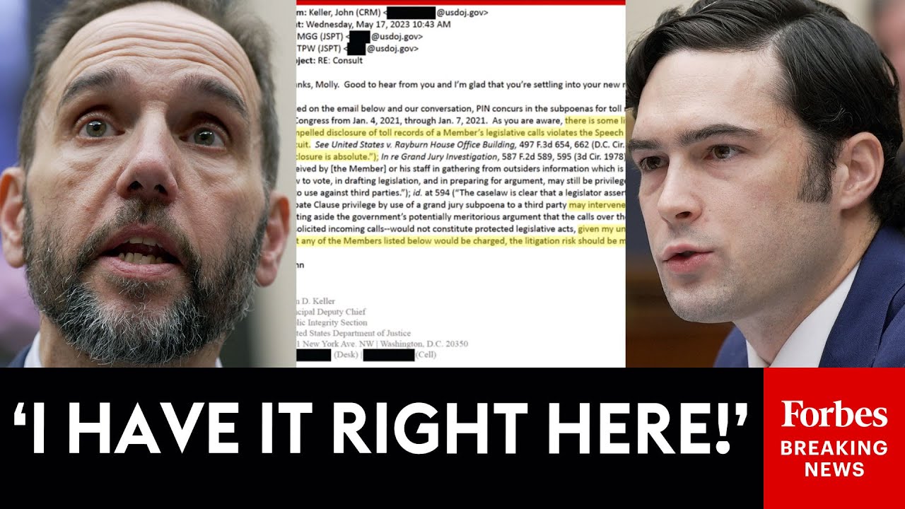 BREAKING NEWS: Gill Brings Receipts To Grill Jack Smith Over Subpoena ...