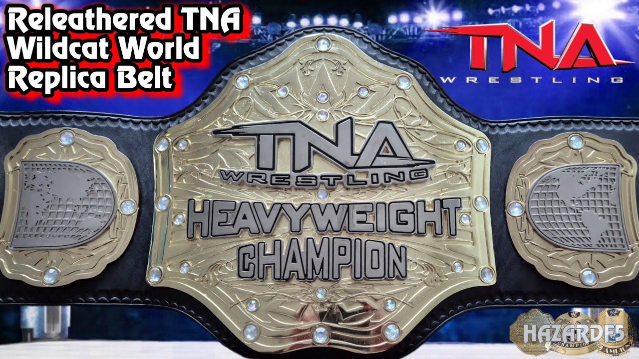 Releathered TNA World Title Replica Belt Review - Wildcat Edition - YouTube