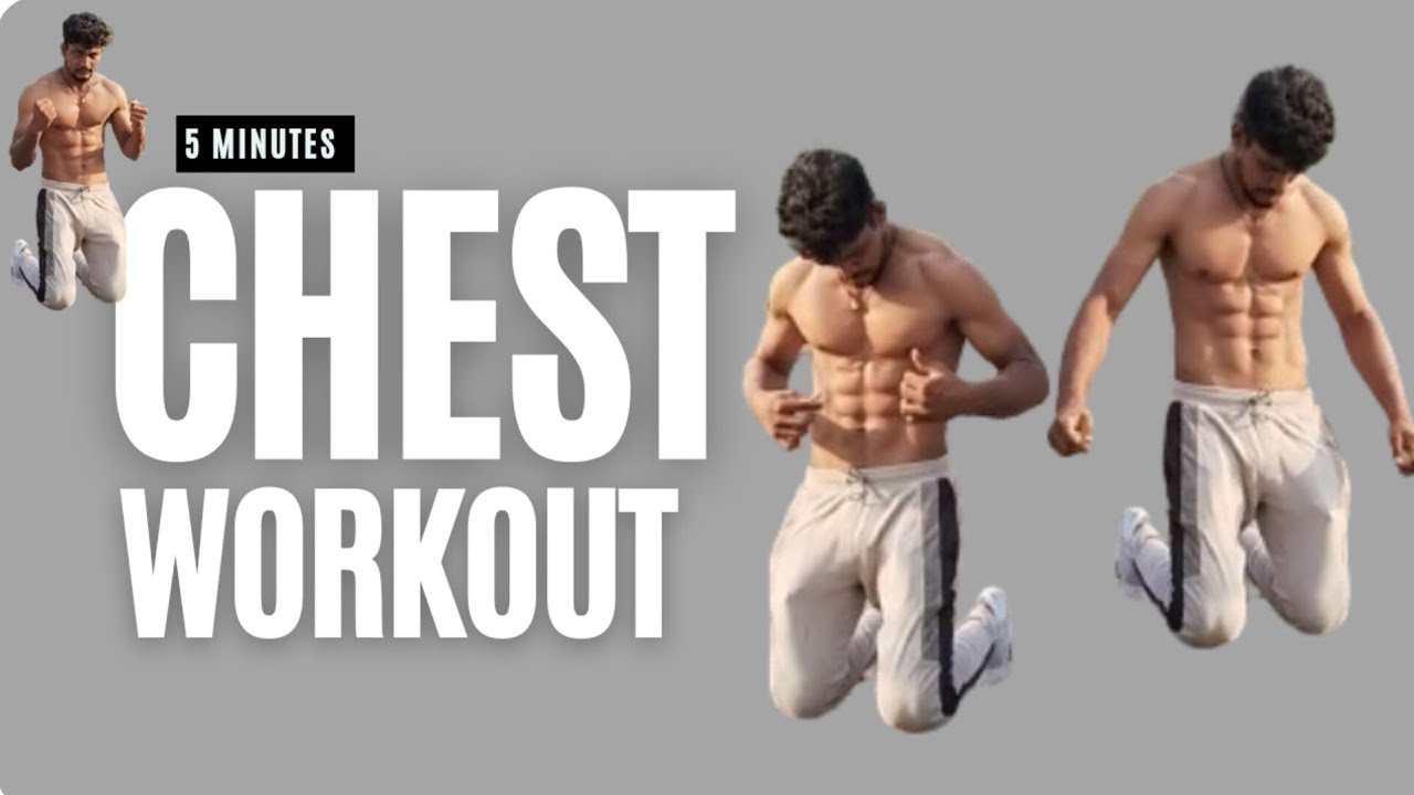 5 MIN CHEST WORKOUTS|BODYWEIGHT ONLY|FitGiriprasad|CHEST WORKOUT - YouTube