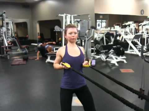 Rubber Band Standing Rows - YouTube