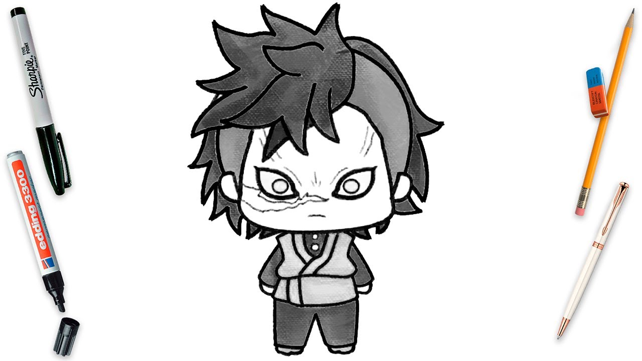 How To Draw Genya Easy Step By Step | Shinazugawa From Demon Slayer Art ...