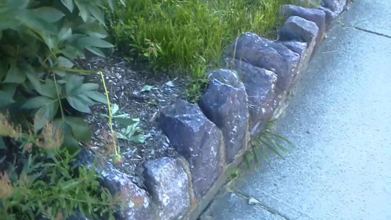 A better example of a Puddingstone wall. - YouTube